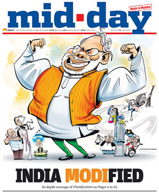 NewsStand: How various newspaper Page 1s covered Modi's ascent - MxMIndia
