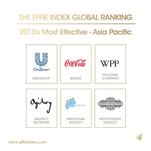 Effie Worldwide announces 2015 Most Effective Marketers in Asia Pacific ...