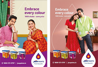 TBWA creates ad JSW Paints with Alia Bhatt & Ayushmann Khurrana - MxMIndia