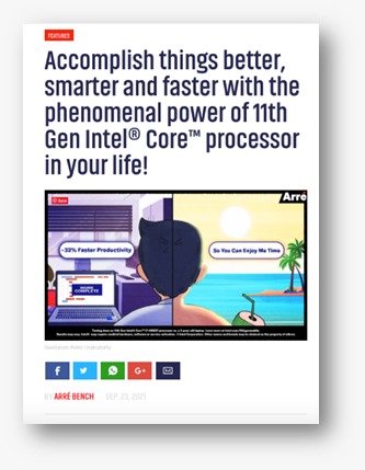 Carat joins Arre to campaign for Intel - MxMIndia